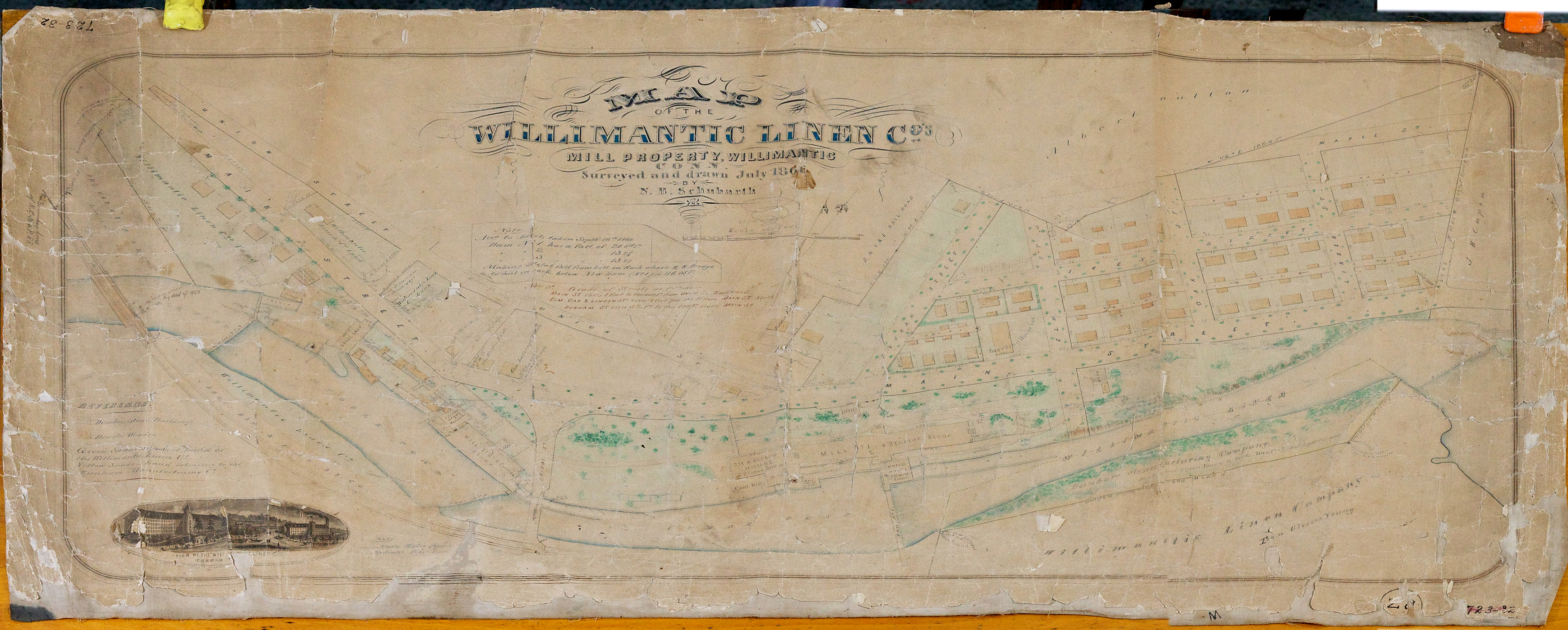 MAP OF WILLIMANTIC LINEN COMPANY, 1866 – Windham Textile and History ...