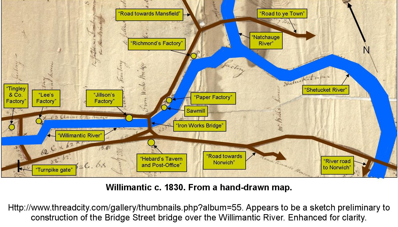 WILLIMANTIC 1830 – Windham Textile and History Museum – The Mill Museum
