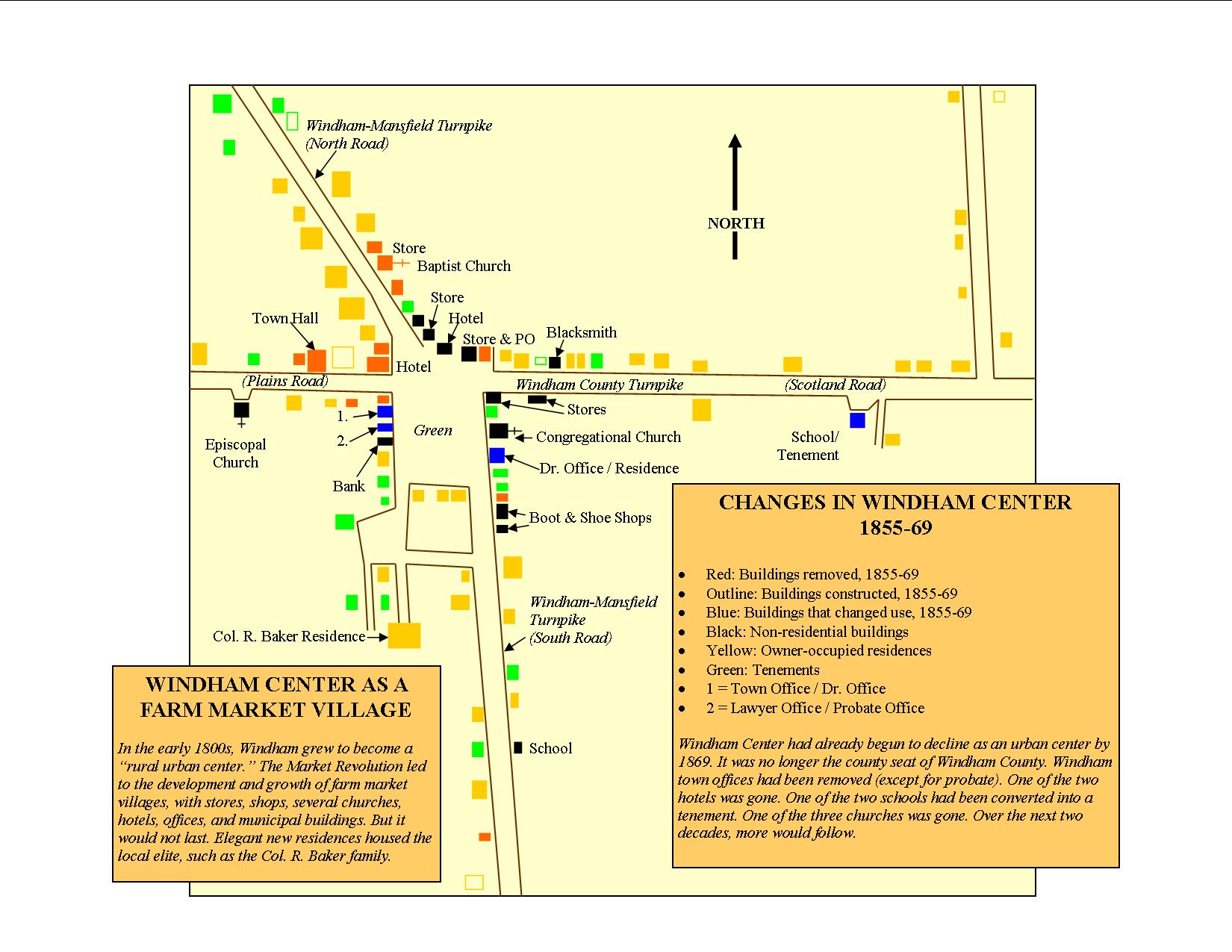 WINDHAM CENTER, CHANGE 1855 TO 1869 – Windham Textile and History ...
